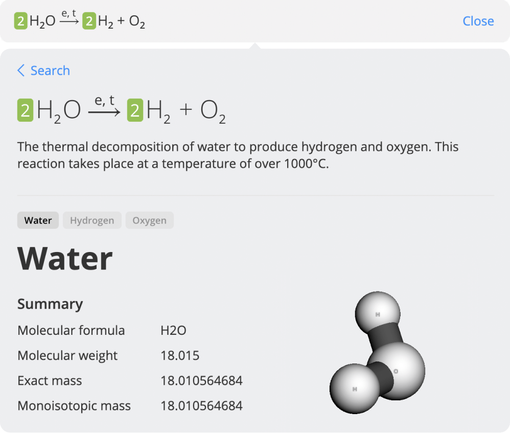 Talbica 3: Periodic Table and Chemical Reactions Database